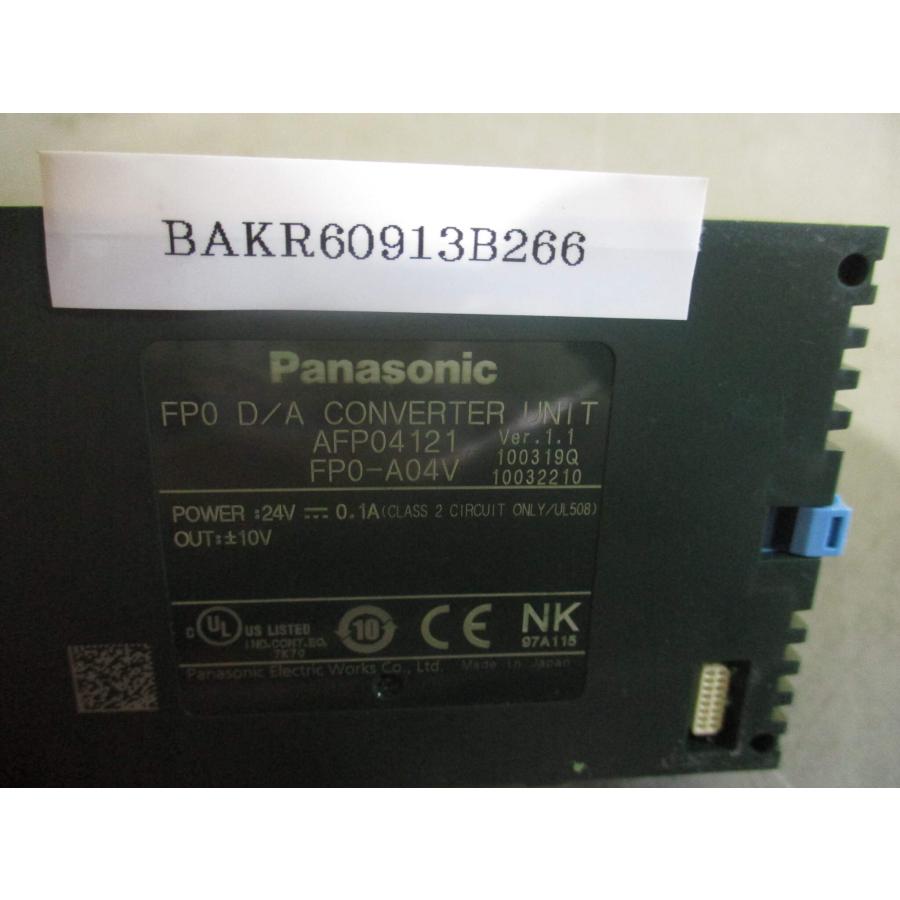 中古 PANASONIC FP0 D/A CONVERTER UNIT AFP04121 FP0-A04V(BAKR60913B266 ...