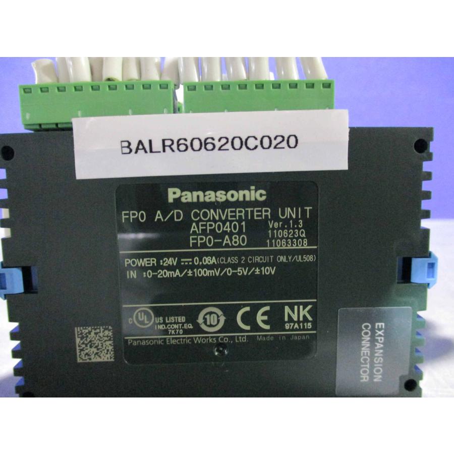 中古 PANASONIC AFP04121 FP0-A04V/AFP0401 FP0-A80 2個/AFPG3467 FPG-XY64D2T ...