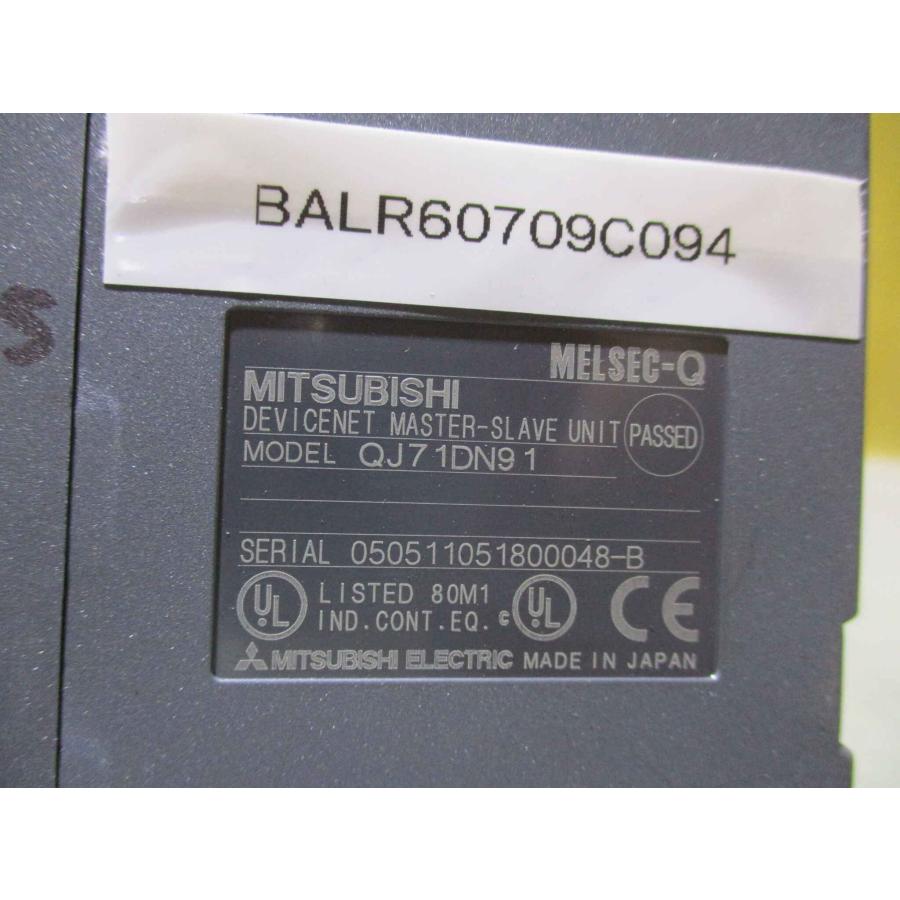 中古 Mitsubishi QJ71DN91 MELSEC-Q DeviceNetマスタ・スレーブユニット(BALR60709C094) : growdetrading Yahoo!ショップ ...