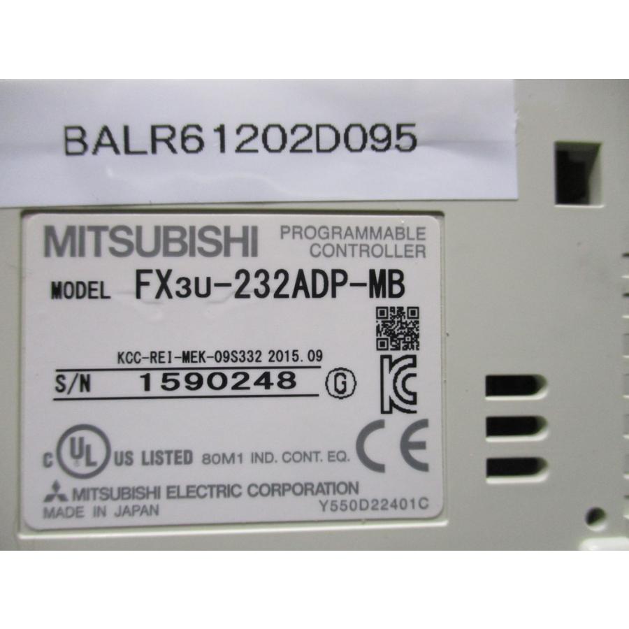 中古 MITSUBISHI PROGRAMMABLE CONTROLLER FX3U-232ADP-MB/FX3U-16CCL-M 24VDC (BALR61202D095 ...