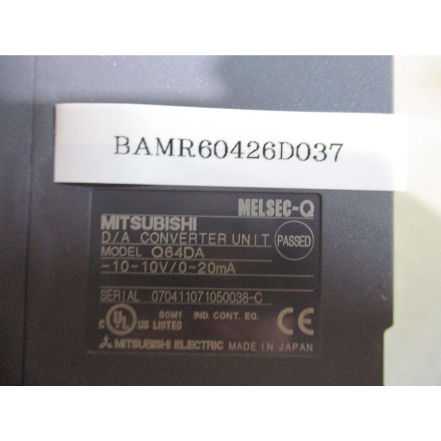 中古 MITSUBISHI 三菱電機 Q64DA D/A CONVERTER UNIT デジタル-アナログ変換ユニット ...