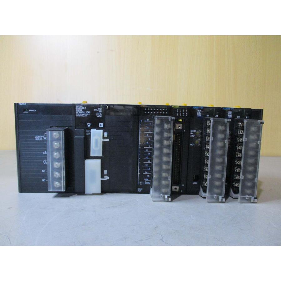 中古 OMRON CJ1W-PD025 CJ1G-CPU43H ID211 OD231 AD081-V1*2(BANR50725D006 ...