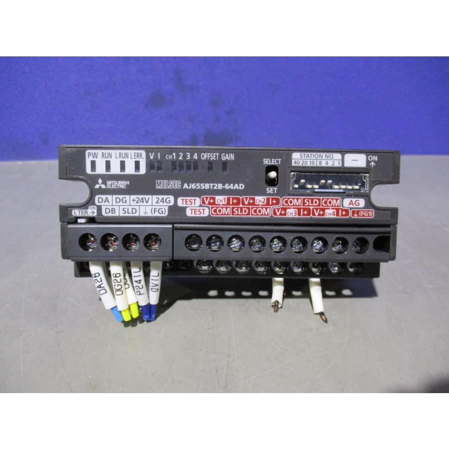 中古 MITSUBISHI AJ65SBT2B-64AD D/A CONVERTER UNIT アナログ出力ユニット ...