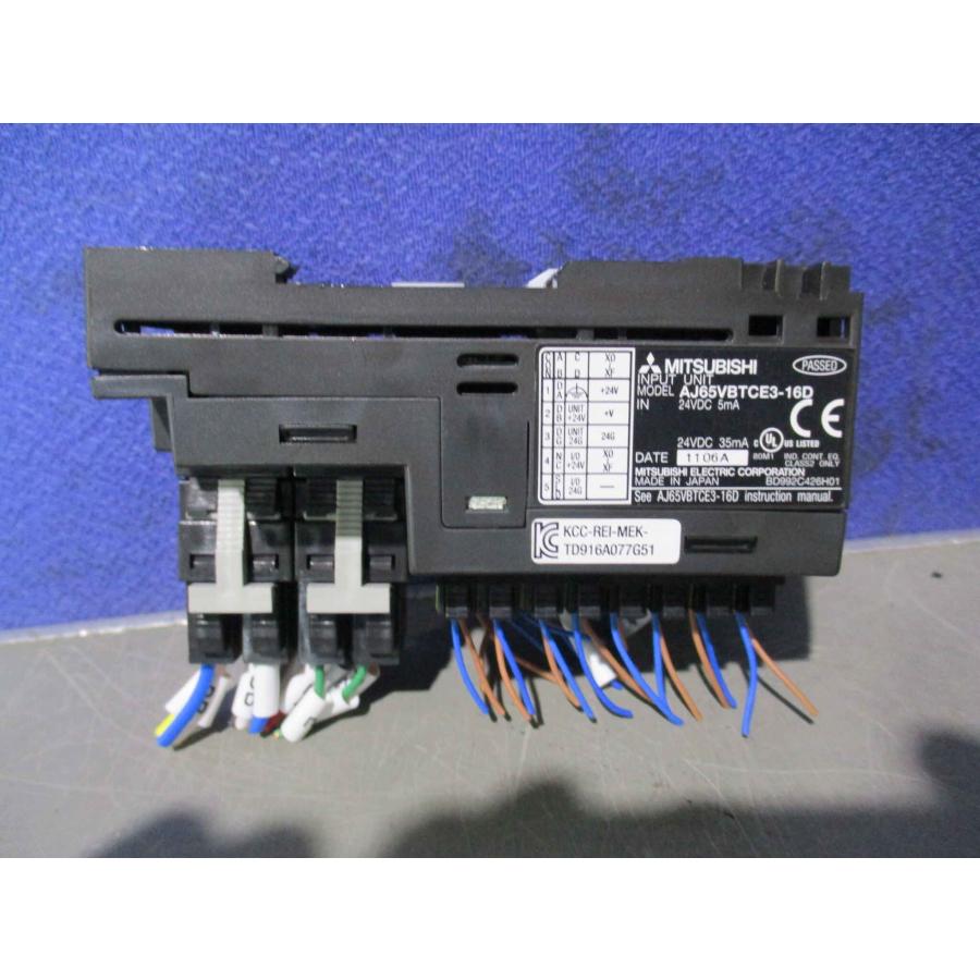 中古 MITSUBISHI INPUT UNIT AJ65VBTCE3-16D 入力ユニット24VDC 5mA(BASR60914D075) : growdetrading Yahoo ...