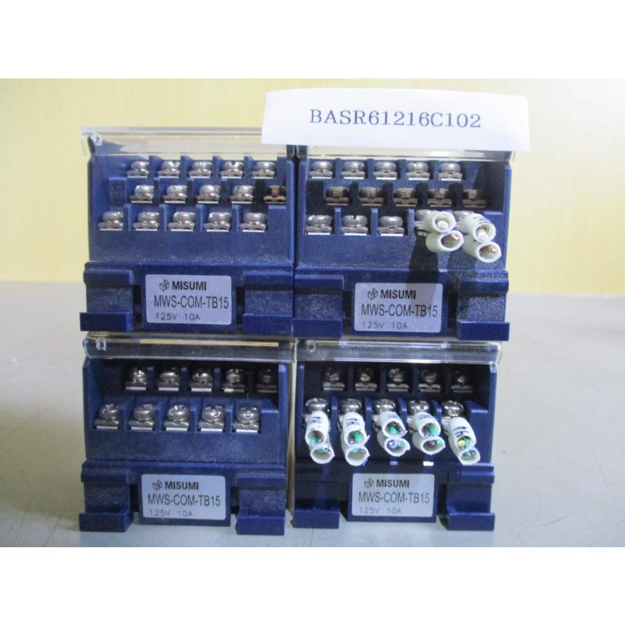 中古 Misumi MWS-COM-TB15 コモン端子台 単極 1対15 4点(BASR61216C102) : growdetrading Yahoo!ショップ - 通販 - Yahoo ...