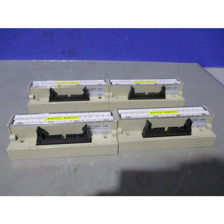 中古 OMRON XW2D-34G6 Connector Terminal Block Conversion Unit 4個 ...