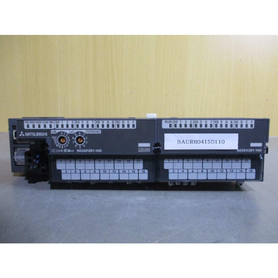中古 MITSUBISHI NZ2GF2B1N1-16D IEフィールドネットワークリモートI/Oユニット/NZ2EX2B1-16D (BAUR60415D110 ...
