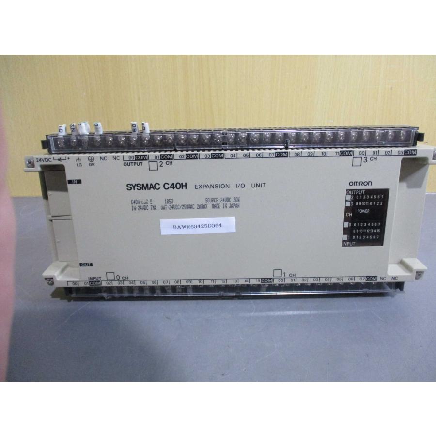 中古 OMRON SYSMAC C40H EXPANSION I/O UNIT C40H-EDR-D PROGMMABLE COTROLLER (BAWR60425D064 ...