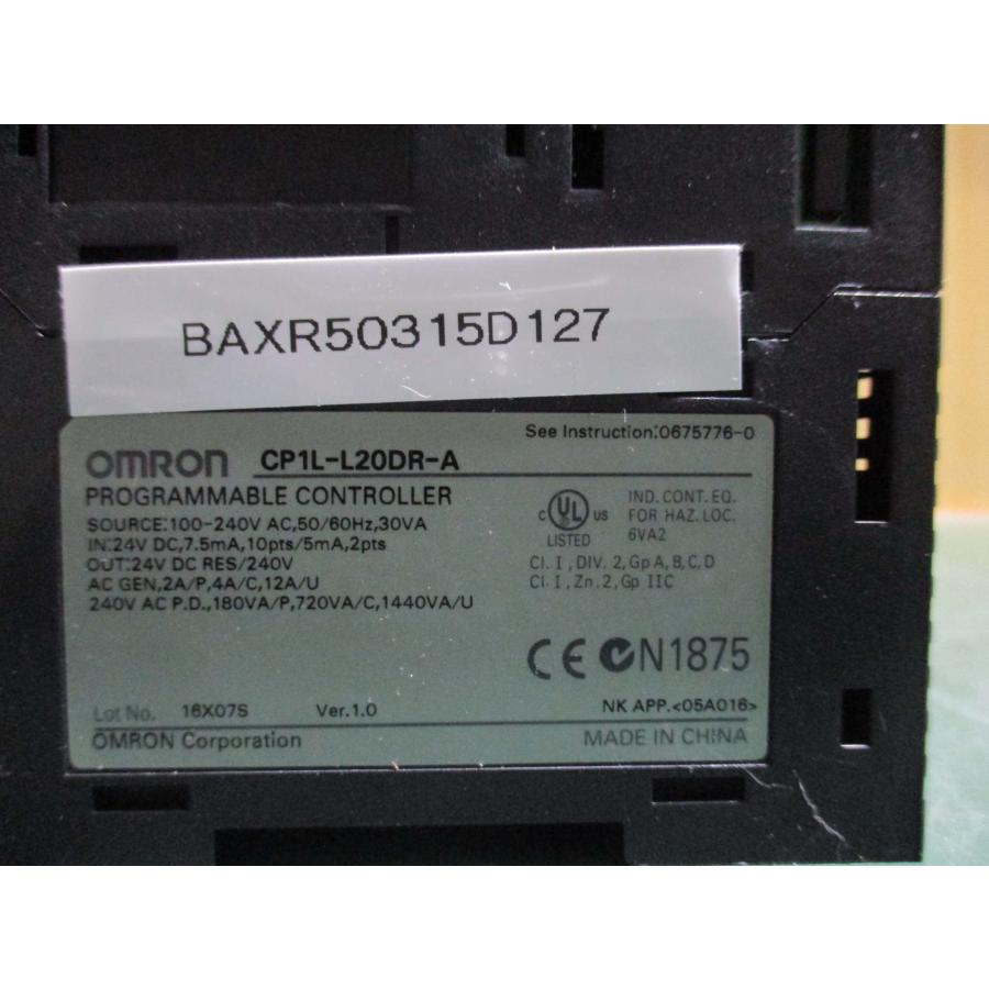 中古 OMRON PROGRAMMABLE CONTROLLER CP1L-L20DR-A(BAXR50315D127) : growdetrading Yahoo!ショップ - 通販 ...