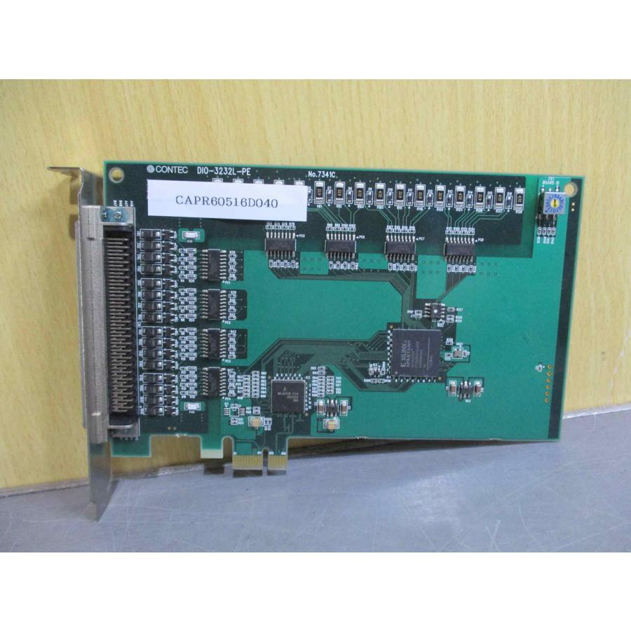 中古CONTEC DIO-3232L-PE PCI Express対応 絶縁型デジタル入出力ボード (CAPR60516D040 ...