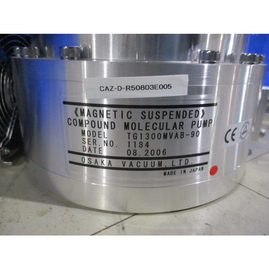 中古 OSAKA COMPOUND MOLECULAR PUMP TG1300MVAB-90ターボ分子ポンプ/TURBO CONTROLLER ...