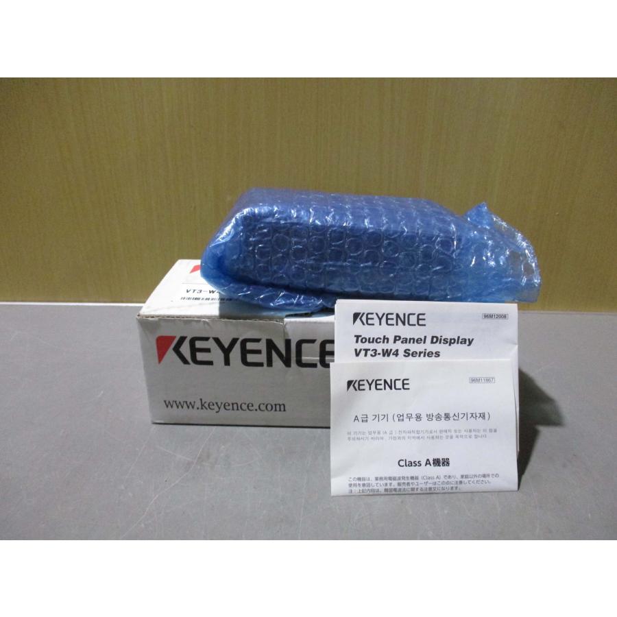 新古 KEYENCE VT3-W4TA 4型 TFTカラーRS-422/485 タイプ タッチパネル 通電OK(DARR50324B005 ...