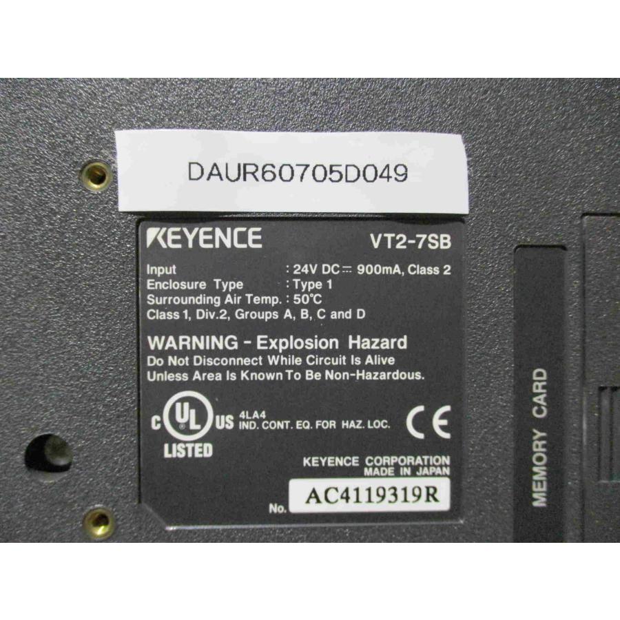 中古 KEYENCE TOUCH PANEL VT2-7SB ＜通電OK＞(DAUR60705D049) : growdetrading Yahoo!ショップ - 通販 - Yahoo!ショッピング