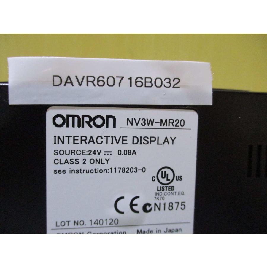 中古 OMRON NV3W-MR20 INTERACTIVE DISPLAY ＜通電OK＞ (DAVR60716B032) : growdetrading Yahoo!ショップ - 通販 ...
