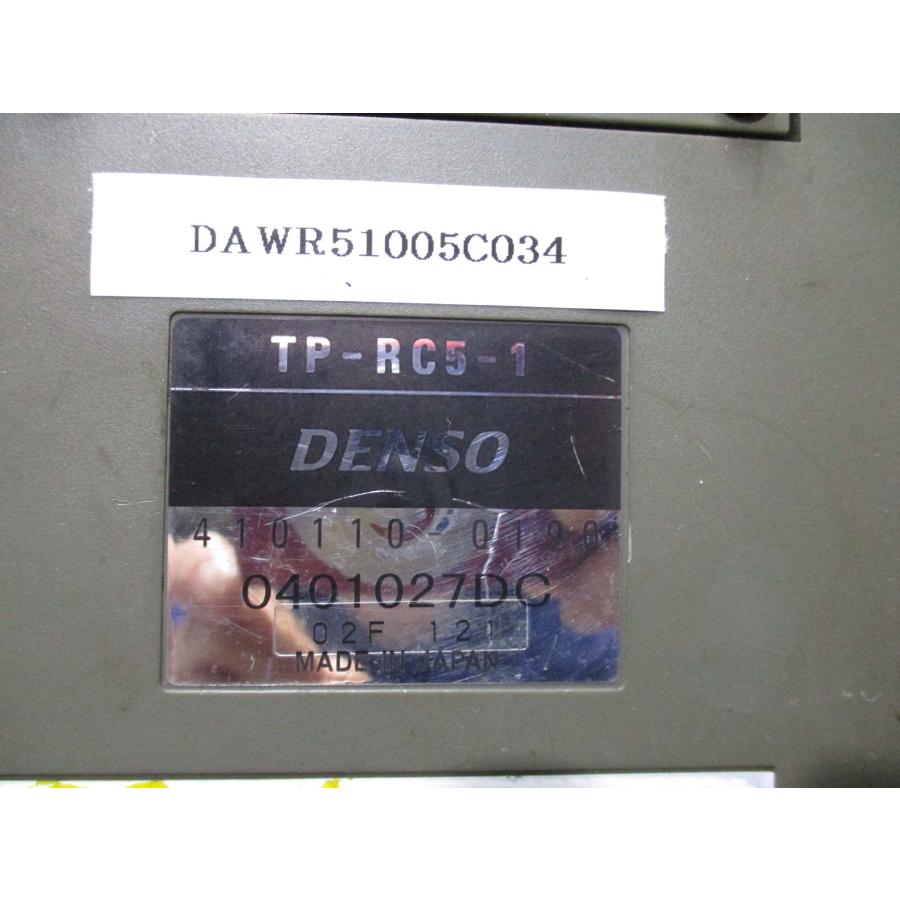 中古 DENSO TP-RC5-1 産業用ロボット高機能ペンダント コントローラ (DAWR51005C034) : dawr51005c034 : growdetrading Yahoo ...