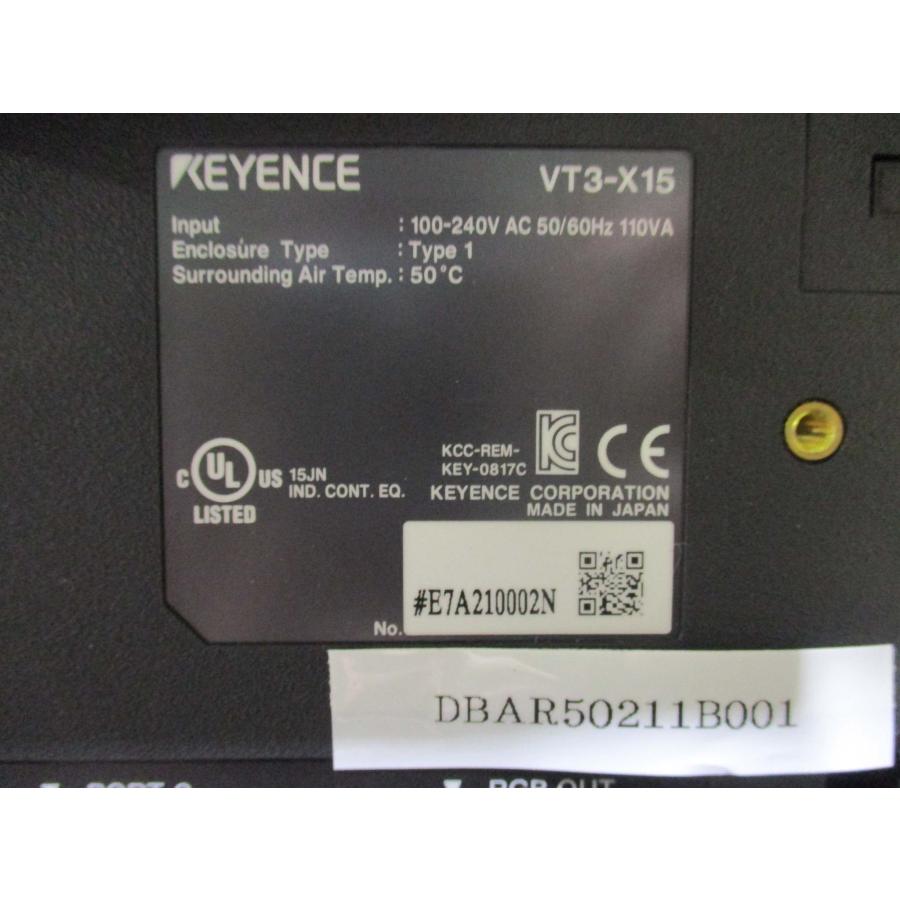 中古 KEYENCE VT3-X15 100-240V+UNIT VT3-E3 通電OK(DBAR50211B001) :DBAR50211B001:growdetrading Yahoo ...