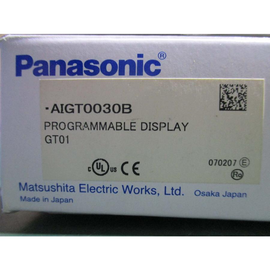新古 PANASONIC PROGRAMMABLE DISPLAY GT01 AIGT0030B プログラム可能なディスプレイ 通電OK ...
