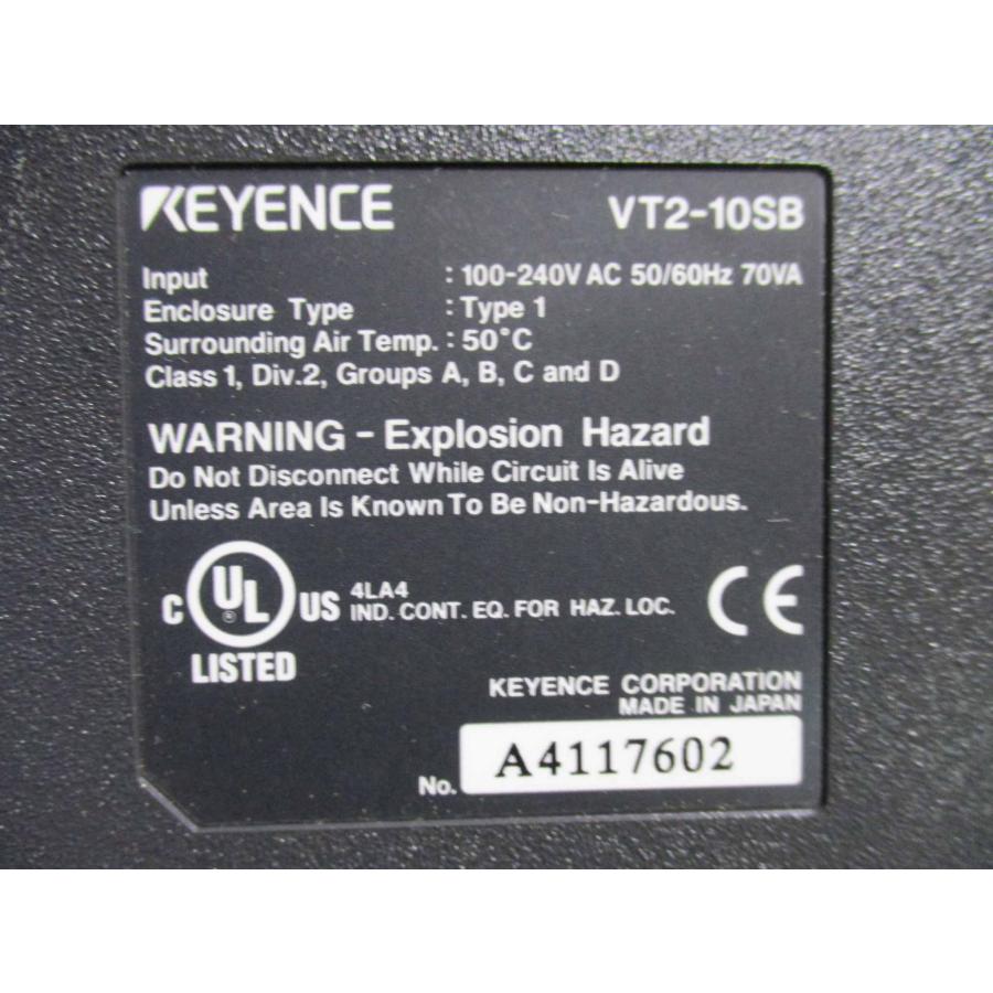 中古KEYENCE VT2-10SB OPERATOR INTERFACE TOUCHSCREEN 100-240V 通電OK ...