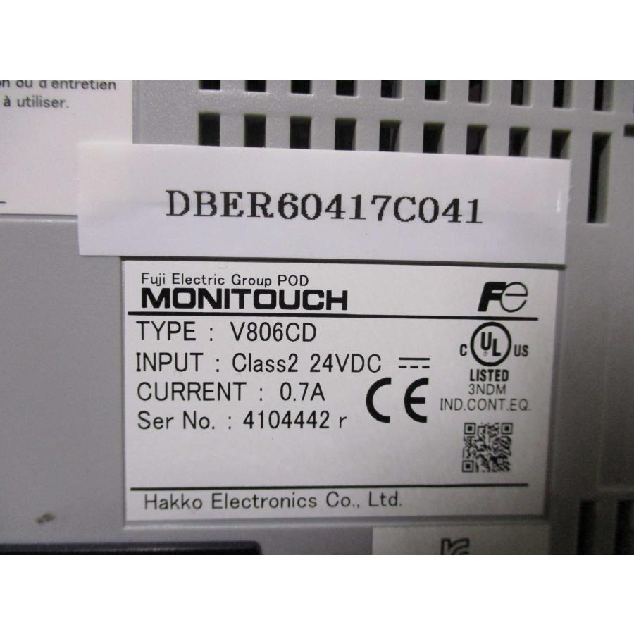 中古 FUJI MONITOUCH V806CD タッチパネル 通電OK (DBER60417C041) : growdetrading ...