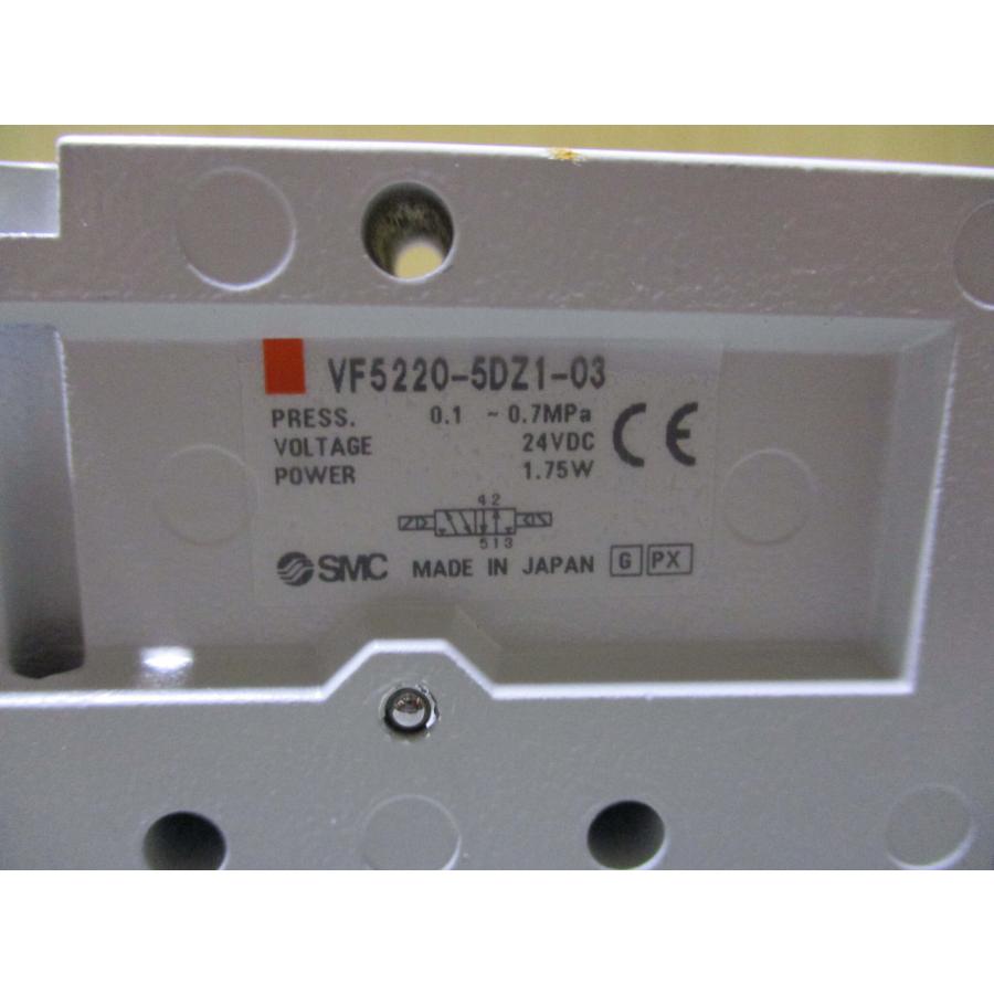 新古SMC 5ポートパイロット形ソレノイドバルブ 直接配管形 単体 VF5220-5DZ1-03(EALR60712B031 ...