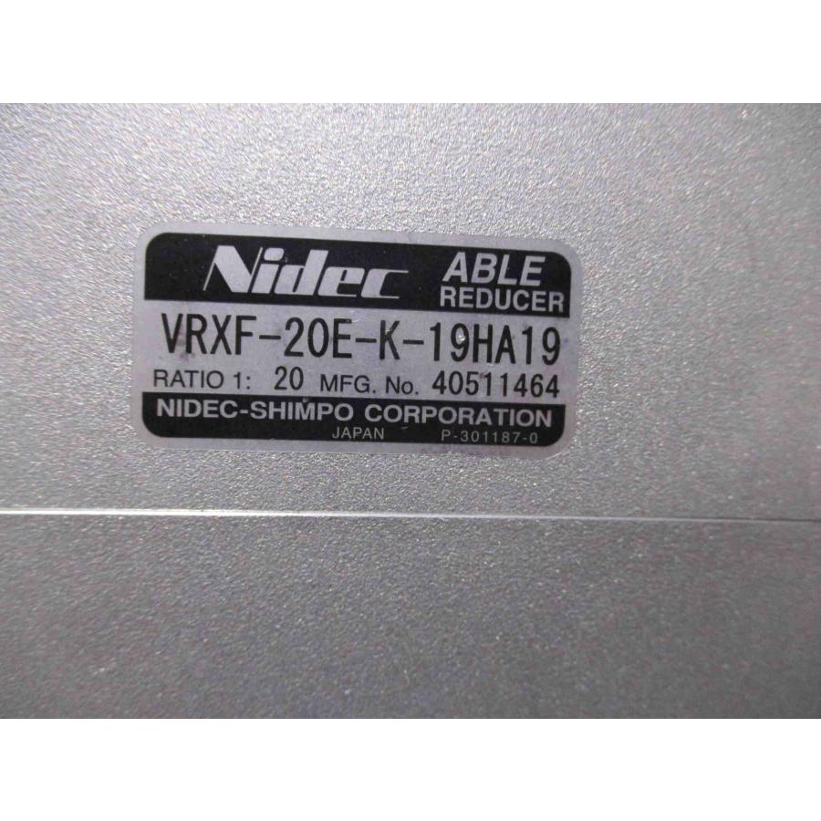 新古 NIDEC SHIMPO ABLE REDUCER VRXF-20E-K-19HA19 エイブル減速機 (EAXR60604C002) : growdetrading Yahoo ...