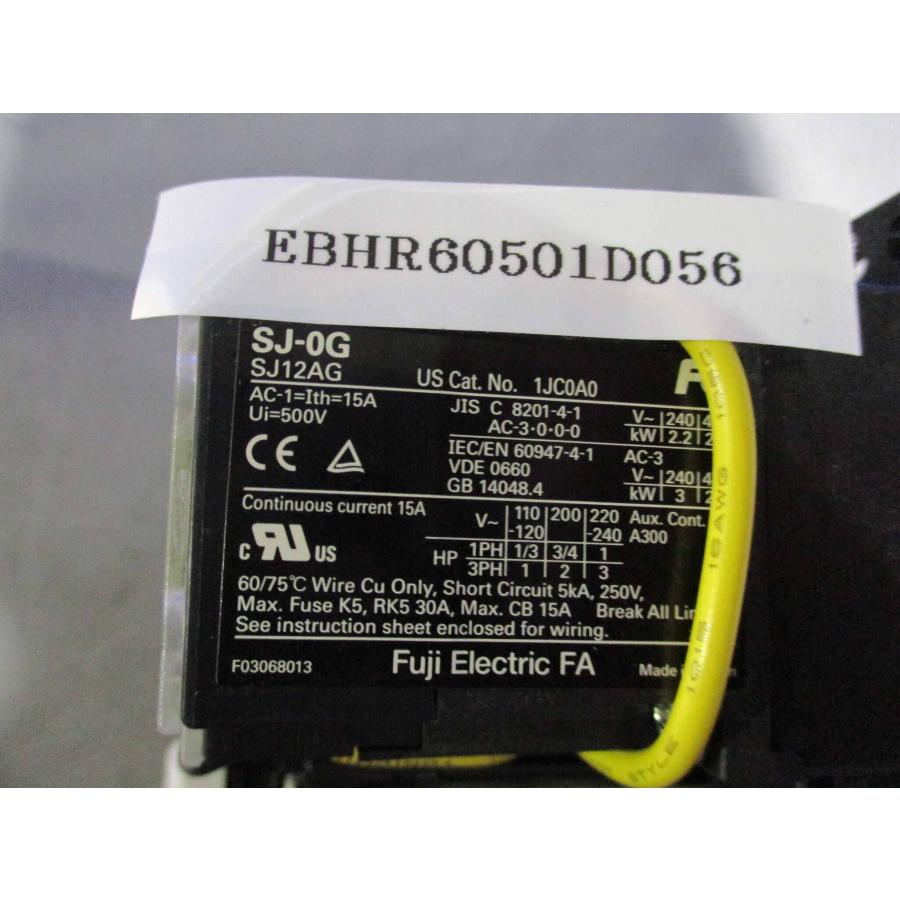 新古 Fuji SJ-0G SJ12AG TR-0N TR13N 標準形電磁接触器 (EBHR60501D056) : growdetrading Yahoo!ショップ - 通販 ...