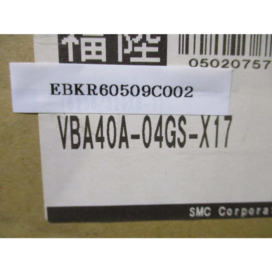 新古 SMC VBA40A-04GS-X17/G36-10-01 ANA1-04 増圧弁 VBAシリーズ (EBKR60509C002) : growdetrading Yahoo!ショップ ...