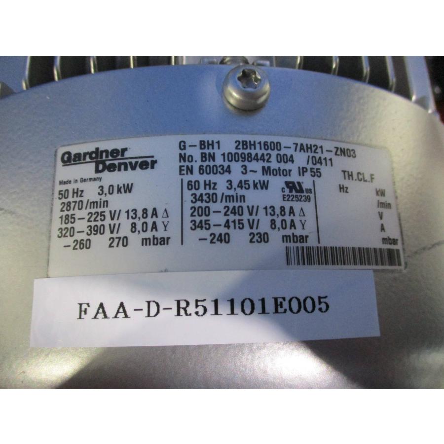 新古 GARDNER DENVER G-BH1 2BH1600-7AH21-ZN03 3.0KW ＜送料別＞ (FAA-D ...