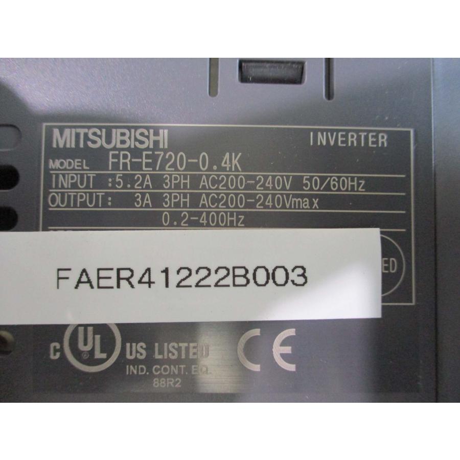 新古 MITSUBISHI INVERTER FR-E720-0.4K(FAER41222B003) : growdetrading Yahoo!ショップ - 通販 - Yahoo!ショッピング