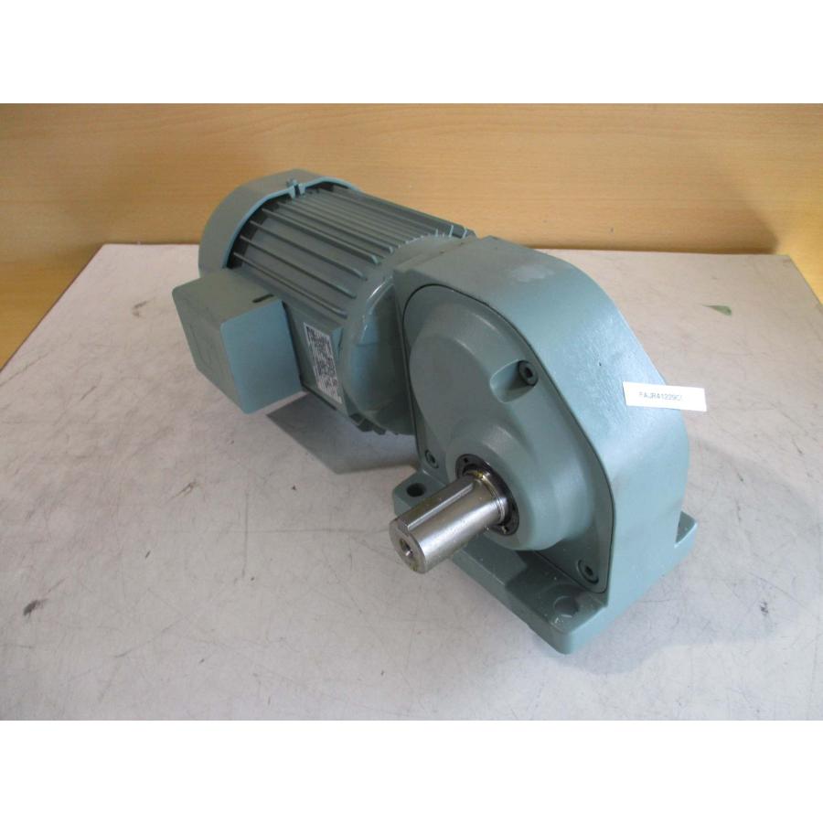 中古 TSUBAKI HYPOID MOTOR HMTA075-30L10RB 3PHASE-0.75kW-4P 200/200/220V ...