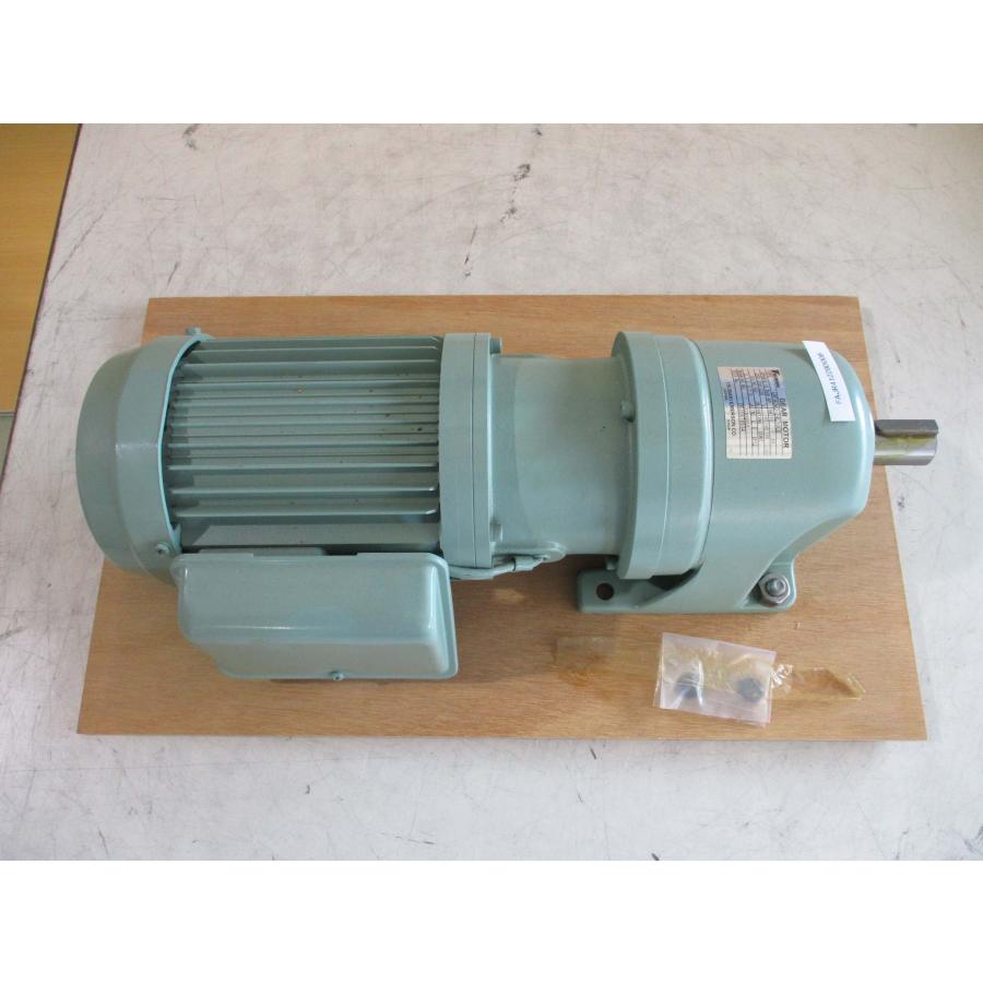 中古 TSUBAKI GEAR MOTOR GMTA040-24L10CB 3PHASE-0.4kW-4P 200/200/220V 50 ...