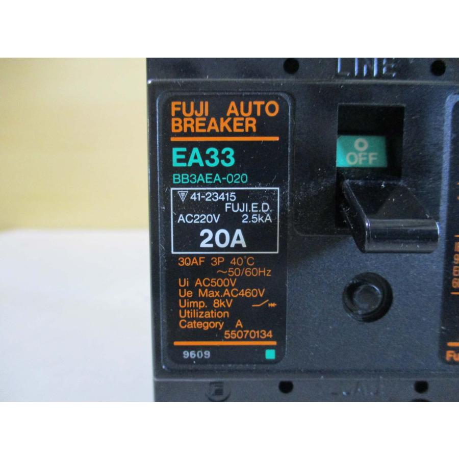 新古 Fuji Electric EA33 AUTO BREAKER 20A AC220V 2.5kA(FALR50124B042 ...