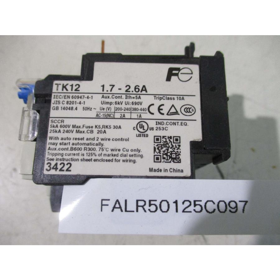 中古Fuji Electric TK12 Thermal Overload Relay 1.7-2.6A 4個(FALR50125C097 ...