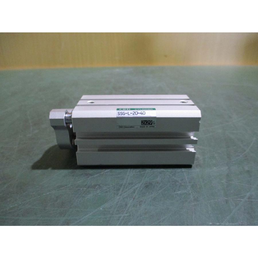 新古 CKD SSG-L-20-40 SSGシリーズ ガイド付スーパーコンパクトシリンダ 3個(FARR50523D158 ...