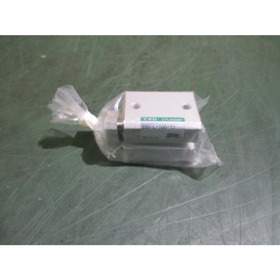 新古 CKD SSG-L-16D-15 SSGシリーズ ガイド付スーパーコンパクトシリンダ 6個(FARR50523D159 ...