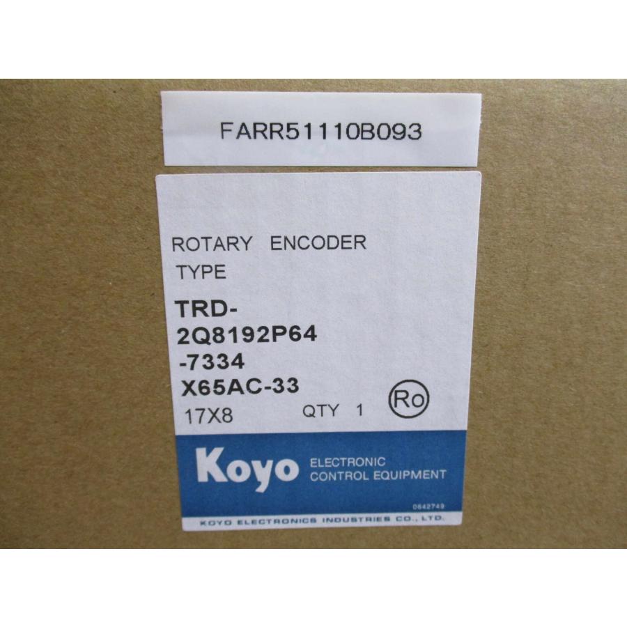 新古 KOYO ROTARY ENCODER TRD-2Q8192P64-7334 X65AC-33 (FARR51110B093) : growdetrading Yahoo!ショップ ...