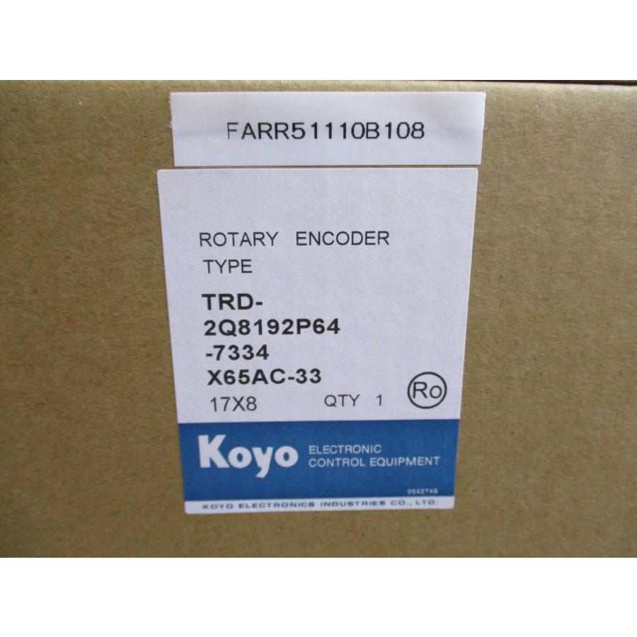 新古 KOYO ROTARY ENCODER TRD-2Q8192P64-7334 X65AC-33 (FARR51110B108) : growdetrading Yahoo!ショップ ...