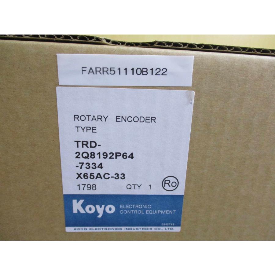 新古 KOYO ROTARY ENCODER TRD-2Q8192P64-7334 X65AC-33 (FARR51110B122) : growdetrading Yahoo!ショップ ...