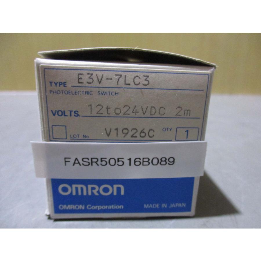 新古 OMRON オムロン E3V-7LC3 2m 光電スイッチ(FASR50516B089) : fasr50516b089 ...