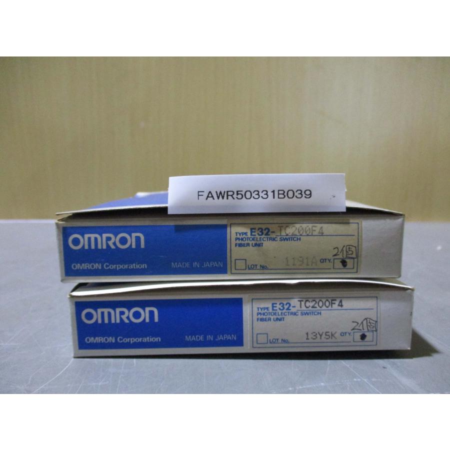 新古 OMRON E32-TS200F4 PHOTOELECTRIC SWITCH FIBER UNIT 2個(FAWR50331B039 ...
