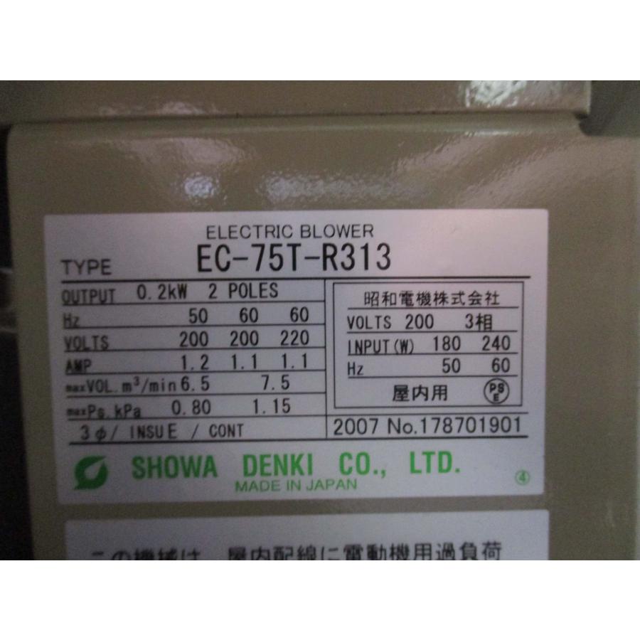 新古 SHOWA DENKI ELECTRIC BLOWER EC-75T-R313 電動送風機 0.2KW(FBDR50403C001) :FBDR50403C001 ...