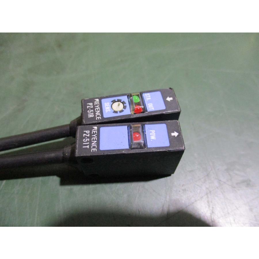 中古 KEYENCE PZ-51L ＜ PZ-51LR + PZ-51LT ＞ Photoelectric Sensor PZ51L ...