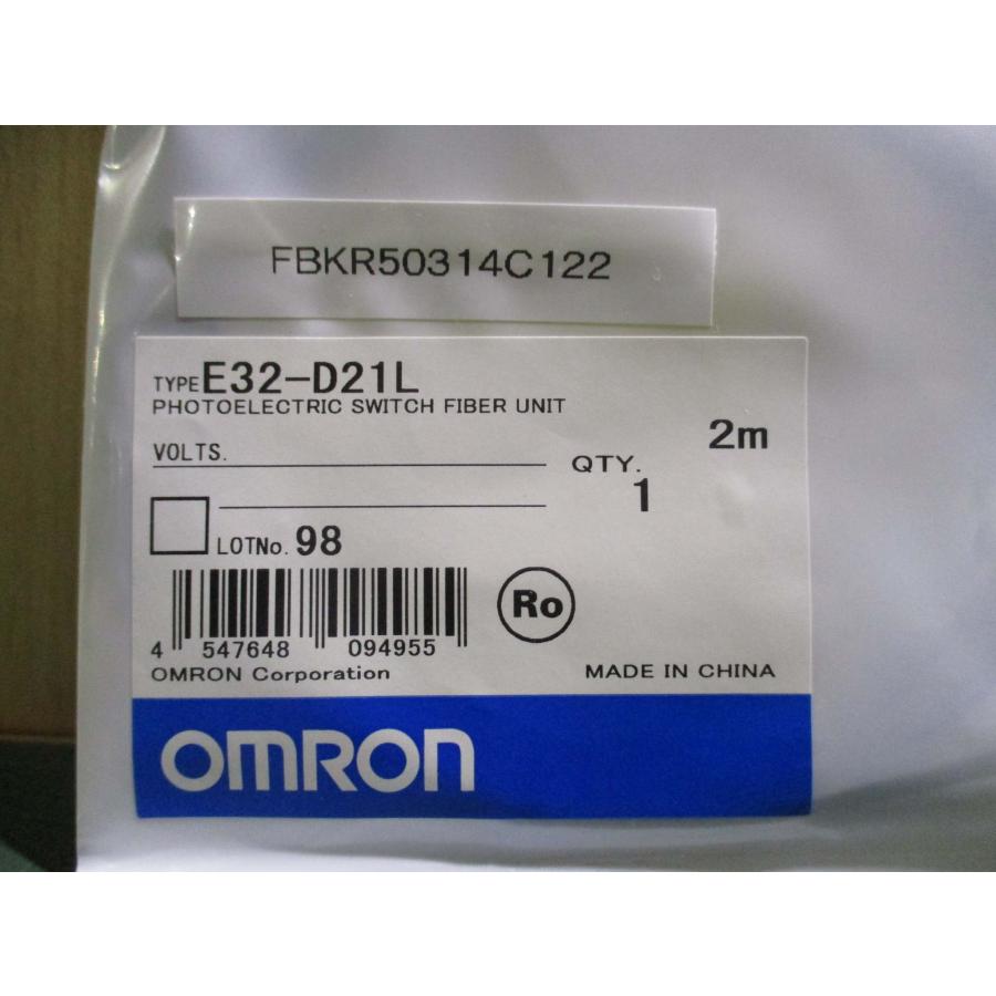 新古 OMRON PHOTOELECTRIC SWITCH FIBER UNIT E32-D21L 5セット(FBKR50314C122 ...