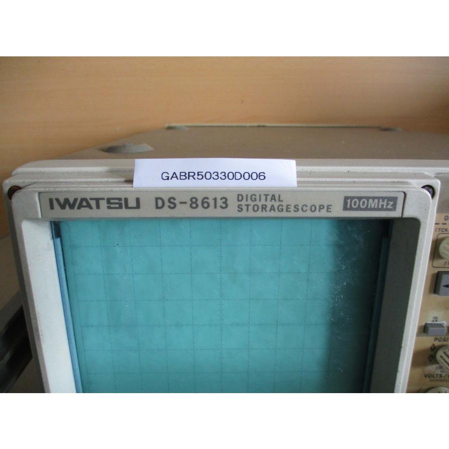 中古 IWATSU DS-8613 DIGITAL STORAGESCOPE 100MHZ 90-250V AC 48-440HZ 通電OK(GABR50330D006 ...