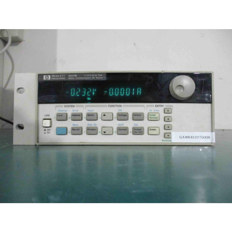 中古 HP MOBILE COMMUNICATIONS DC SOURCE 66311B モバイル通信 ソース 0-15V 0-3A 5A ...