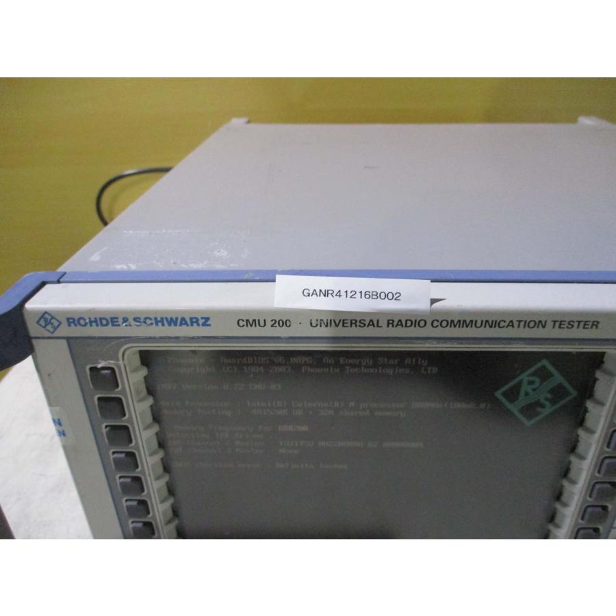 中古Rohde & Schwarz CMU200 Universal Radio Communication Tester 1100.0008 ...