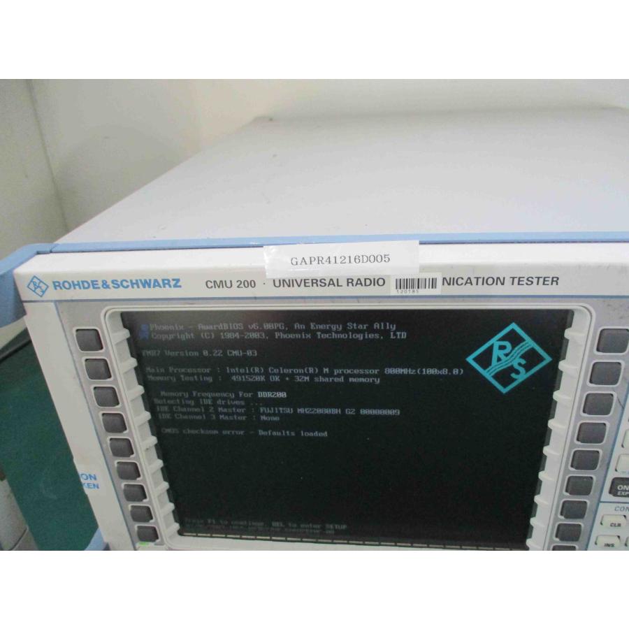 中古Rohde & Schwarz CMU200 Universal Radio Communication Tester 1100.0008 ...