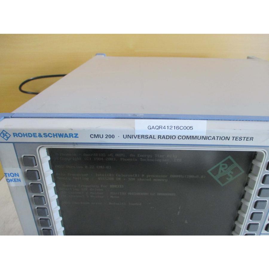 中古Rohde & Schwarz CMU200 Universal Radio Communication Tester 1100.0008 ...