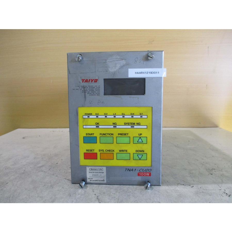 中古 TAIYO TNA1-CU20 AC SERVO NUTRUNNER 100W AC200V 50/60Hz(HAAR41219D011 ...