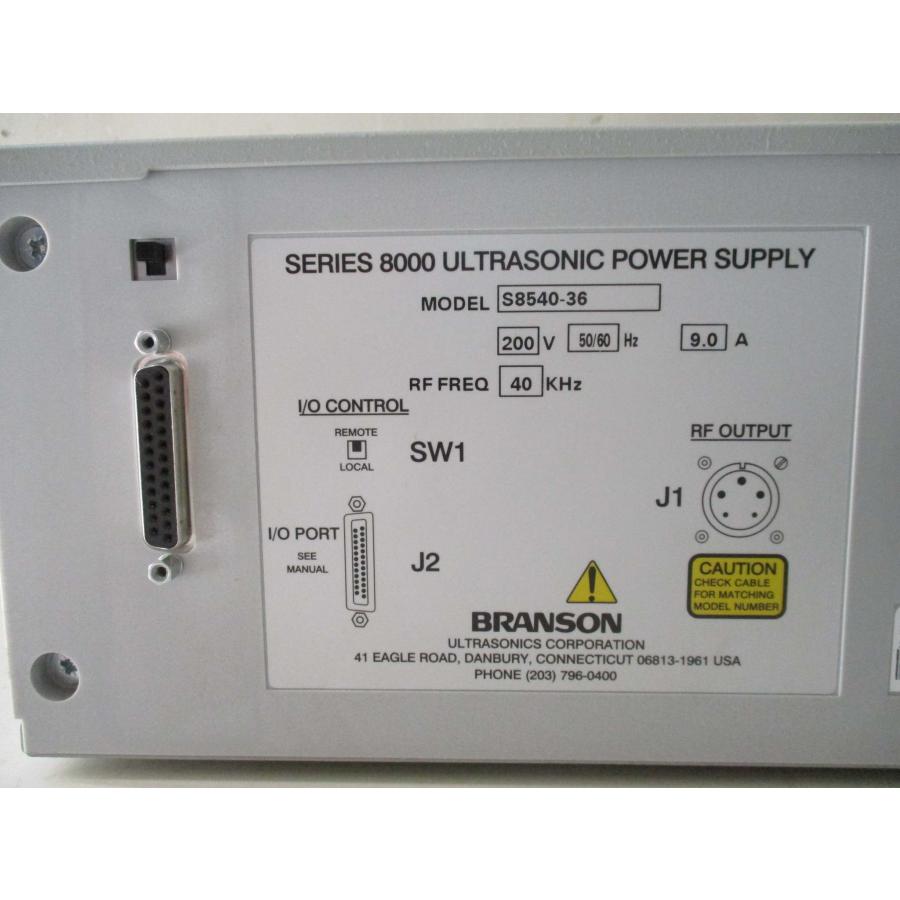 中古 EMERSON SERIES 8000 UL TRASONIC POWER SUPPLY S8540-36 Branson 8500 シリーズ進化型超音波発振器 ...